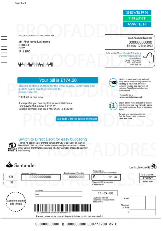 Order Bill Severn Trent Water Instant Delivery Custom Info Order Bill Severn Trent Water Instant Delivery Custom Info